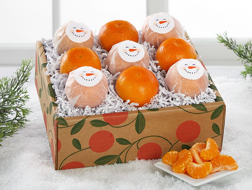 Cheery Snowmen Tangerines