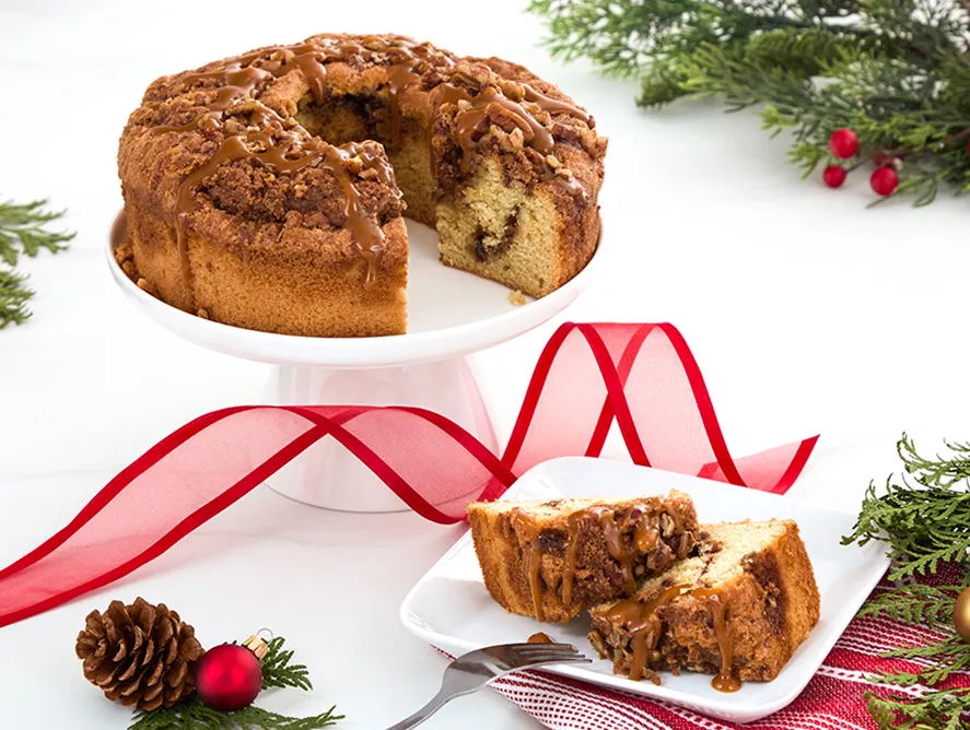 Salted Caramel Coffee Cake | Hale Groves