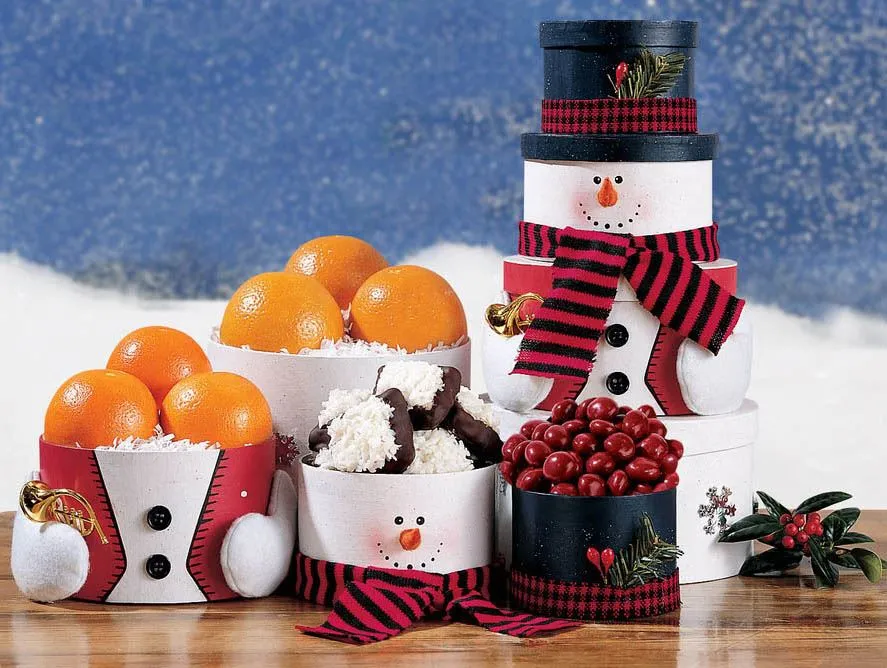 Snowman Holiday Gift Tower - Hale Groves, serving fresh since 1947
